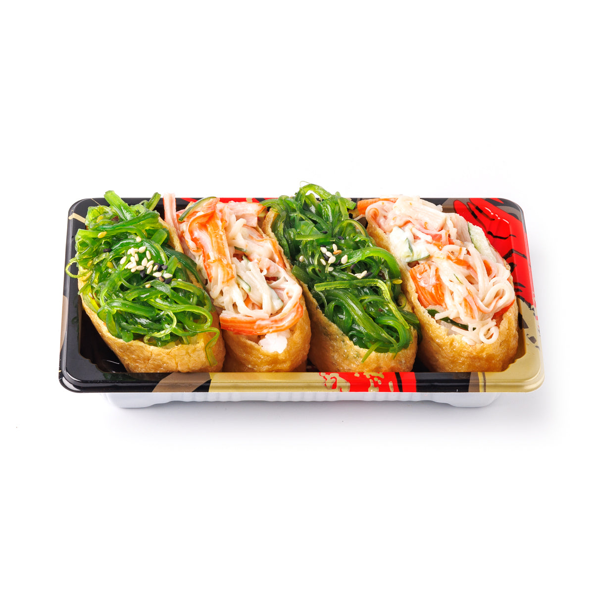 Crab Stick Salad & Seaweed Inari – Thammachart Seafood