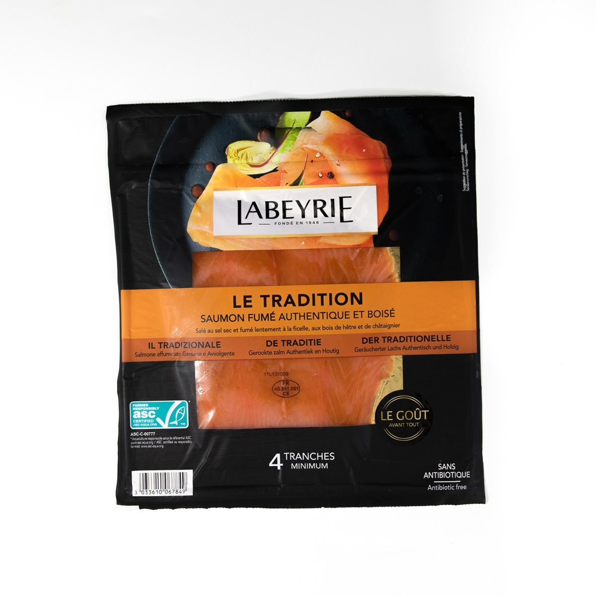 Labeyrie Tradition Smoked Salmon 120g/pack – Thammachart Seafood
