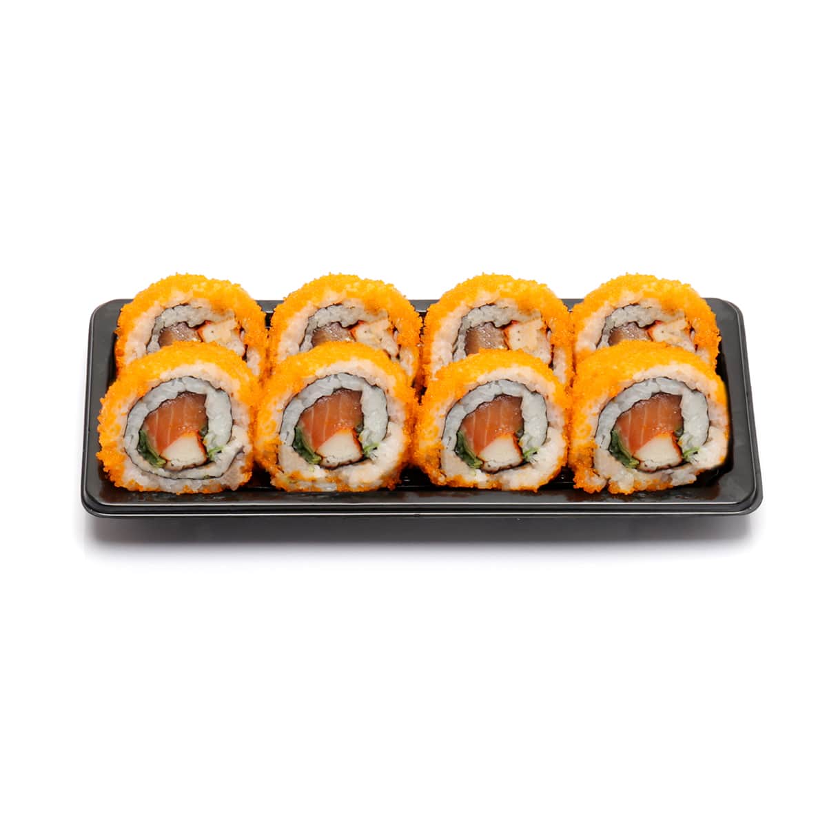 Salmon & Ebiko (Capelin Roe) Maki Set – Thammachart Seafood